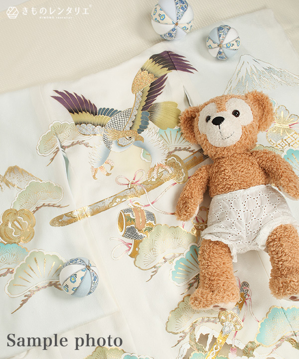 【当店オリジナル】鞠 青 小 1個 撮影小物レンタル NZ0016 ※単品レンタル不可※｜きものレンタリエ